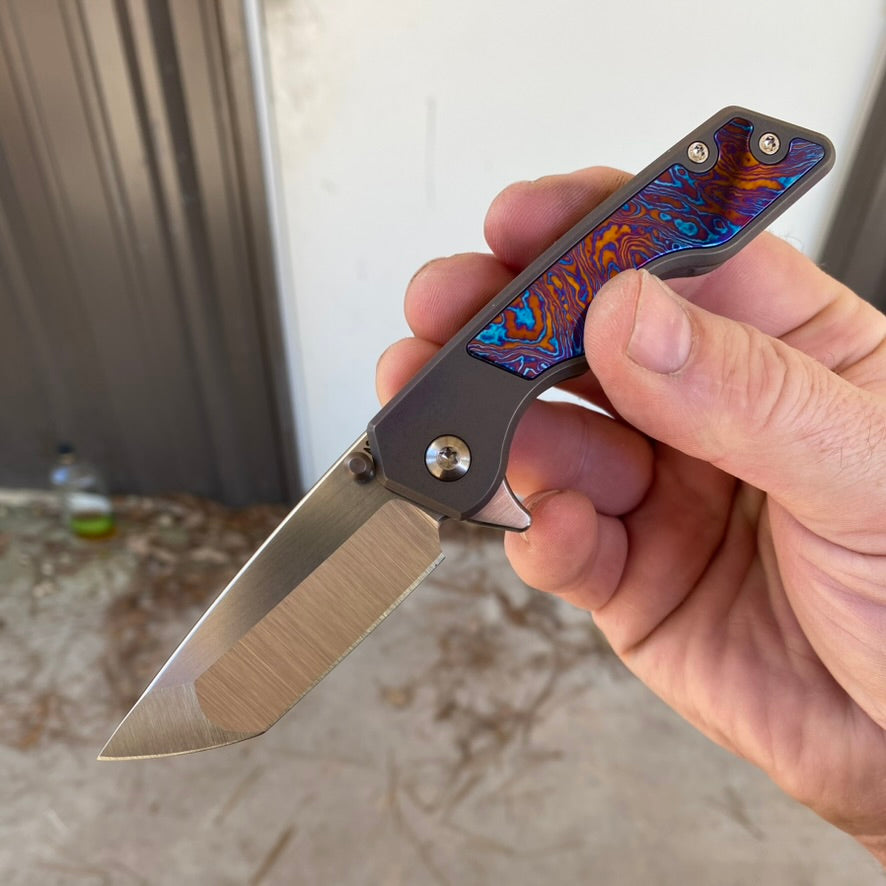 MARK 3 SMALL - Bolstered Timascus Inlay Tanto — Attn 2 Detail Mercantile